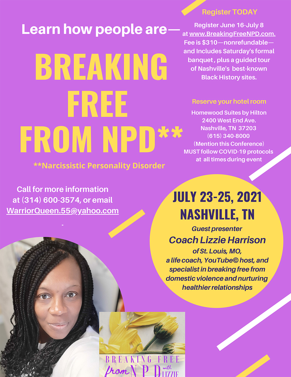 Register Now | Breaking Free From NPD With Lizzie